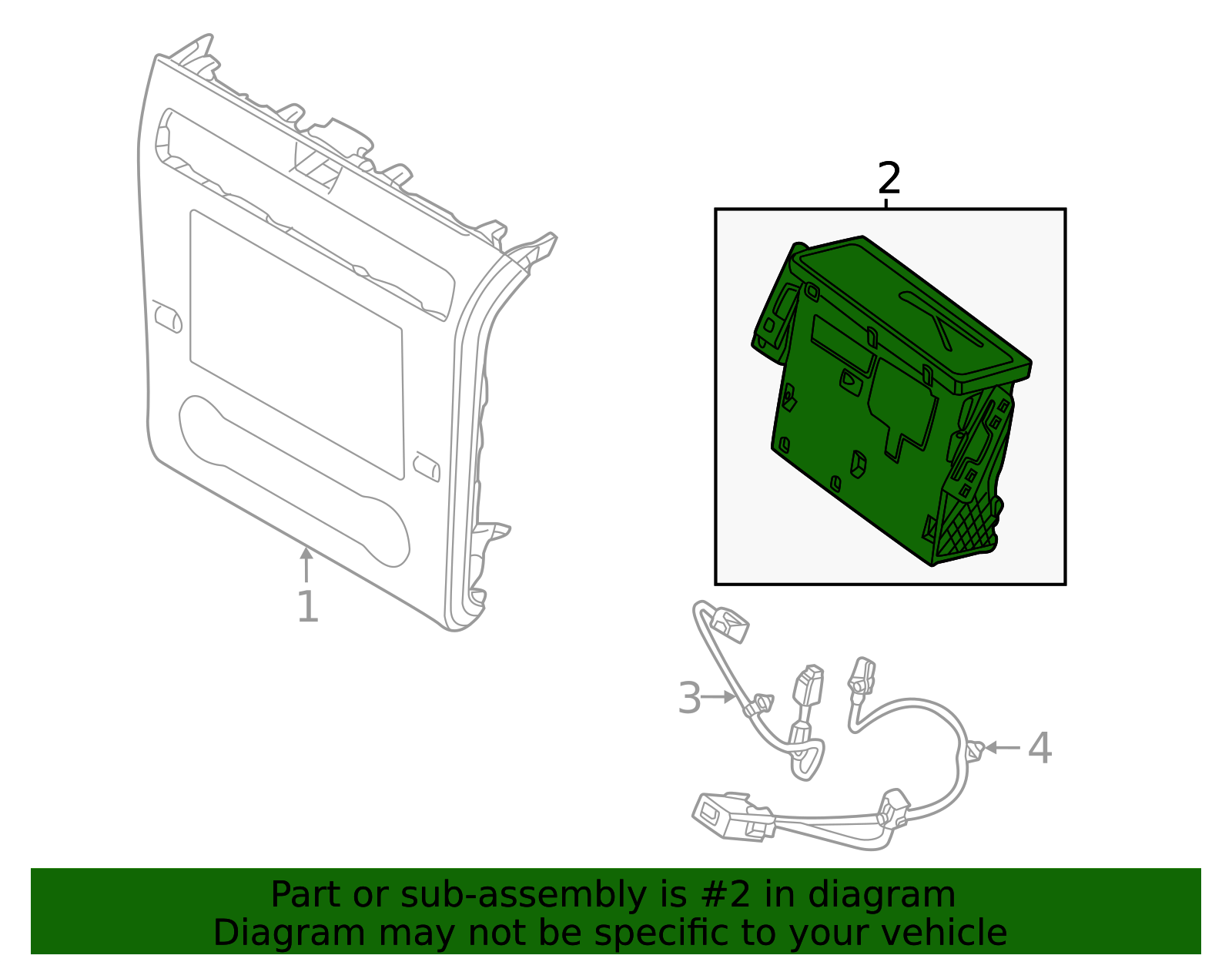 96560-N9500 - 2022-2024 Hyundai Tucson - Radio Control Unit | Hyundai Parts Express