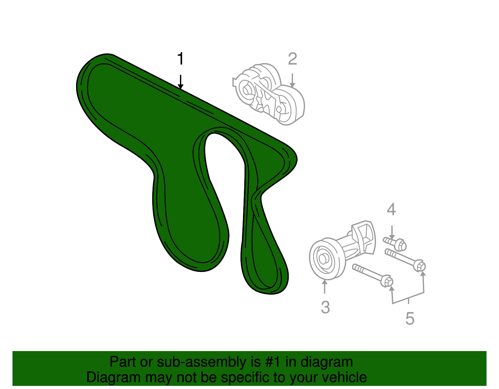 2002-2009 GM V-Ribbed Serpentine Belt 12593774 | Capital Chevy Parts