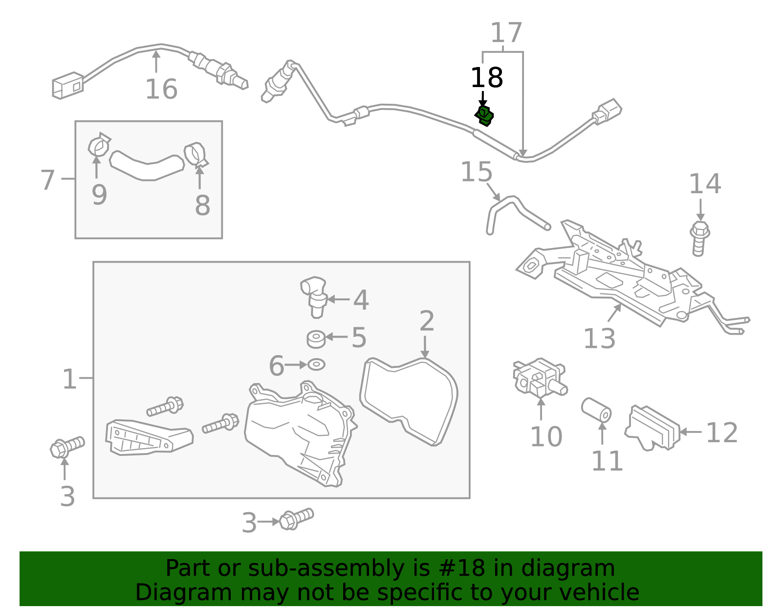 B531-67-C91 - Lower Oxygen Sensor Retainer Clip 2014-2025 Mazda | Mazda ...