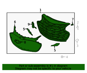 2019 Chevrolet Cruze Front Grille 42674397 GM | GMPartsDirect.com