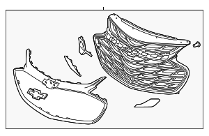 2019 Chevrolet Cruze Front Grille 42674397 GM | GMPartsDirect.com