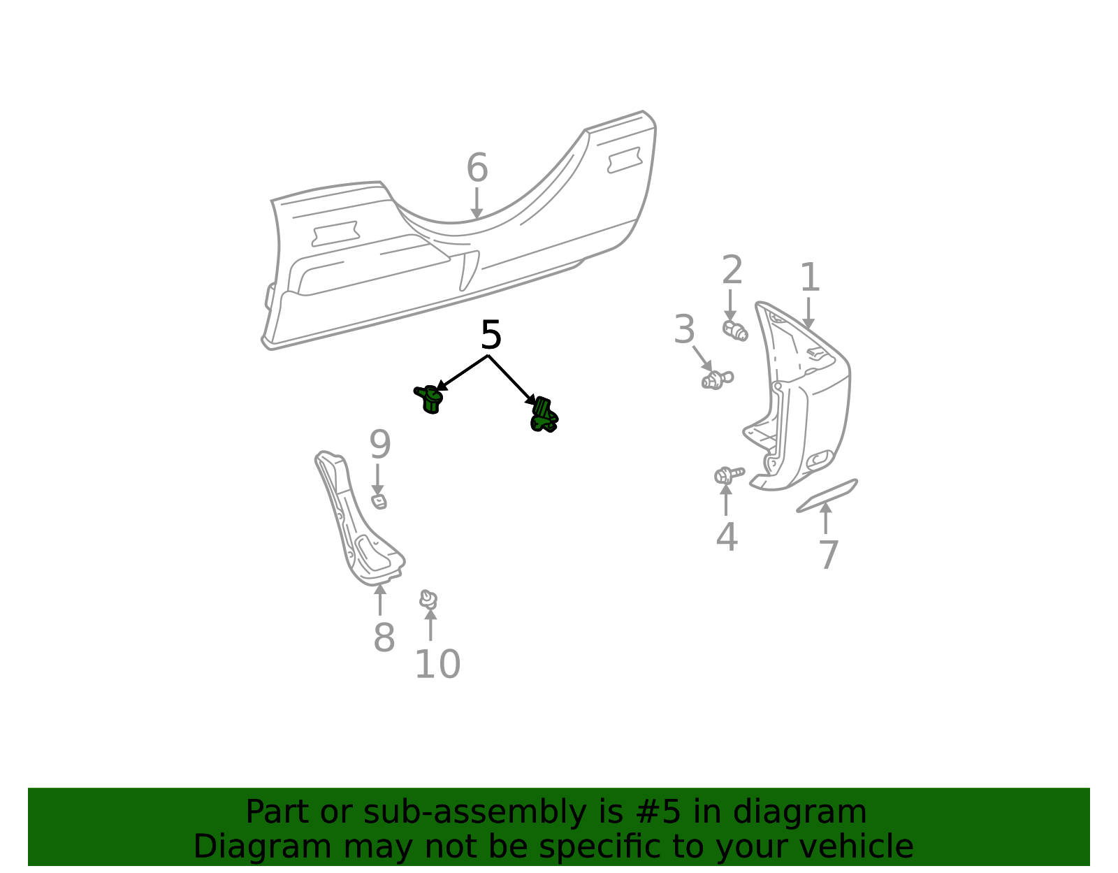 2001-2005 Toyota RAV4 2001-2005 Toyota RAV4 - End Cover Bracket 52185 ...