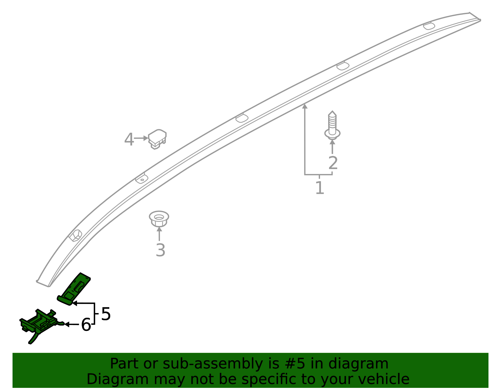 87230-AT100 - Front Molding 2023-2025 Kia | Kia.Parts Store