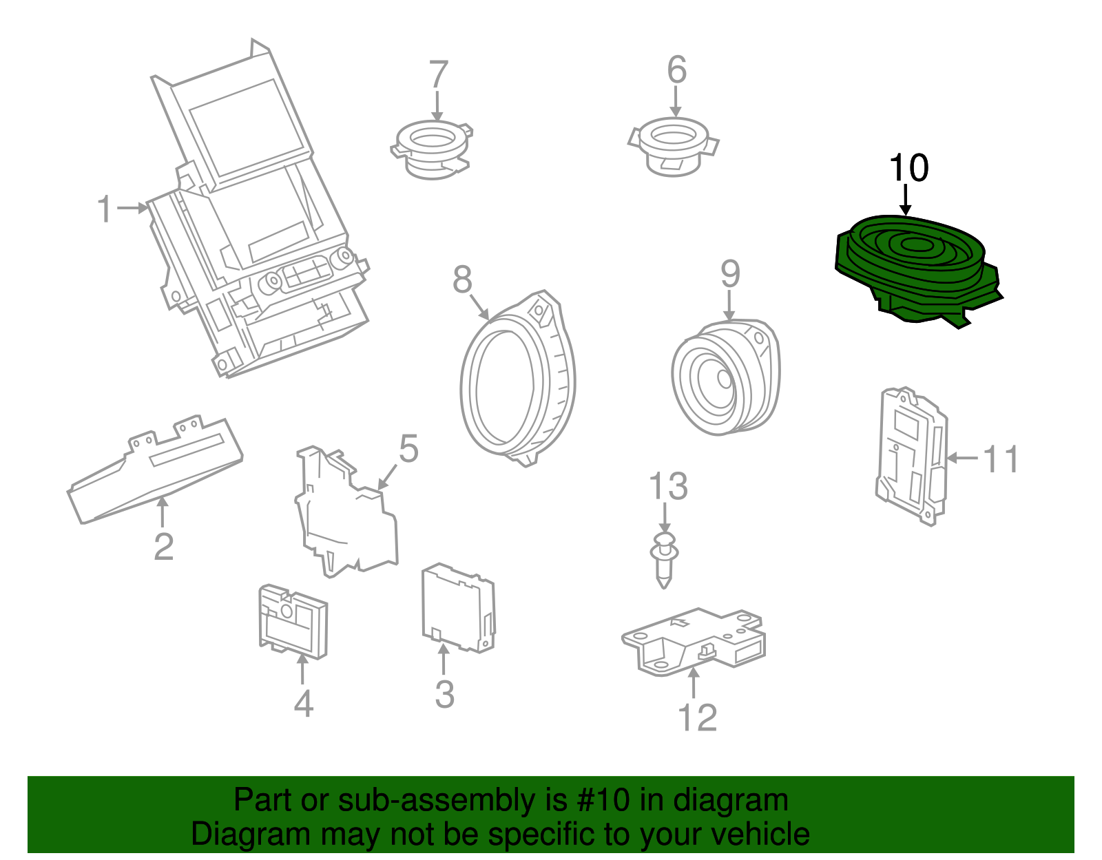 2014-2020 Chevrolet Impala Rear Radio Speaker 22956280 | Capital Chevy ...