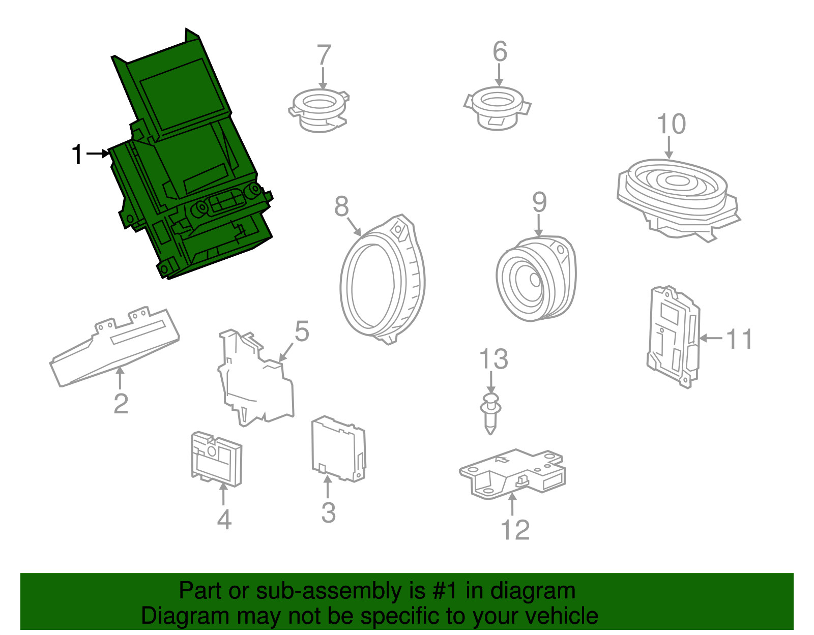 2018-2020 Chevrolet Impala Display System 84550101 | Courtesy Parts