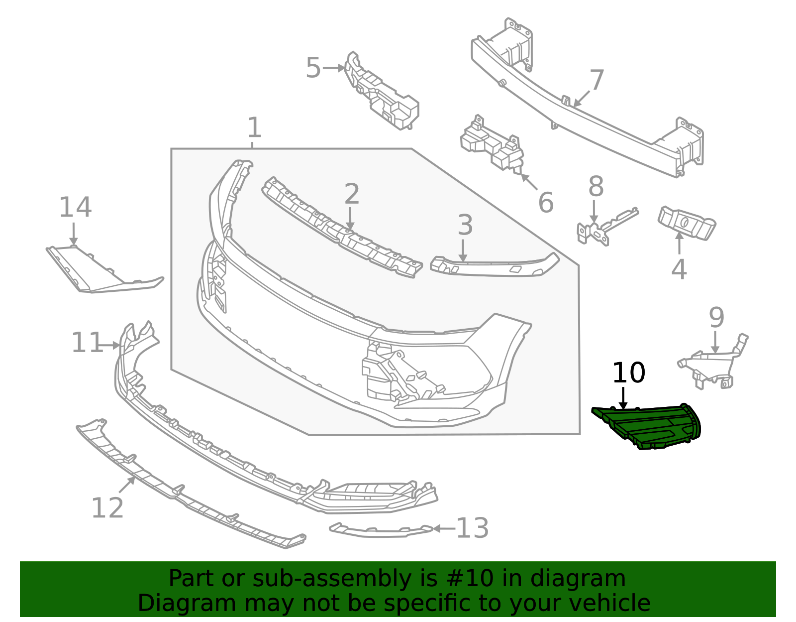 2024-2025 Hyundai Sonata Lower Grille 86593-L1660 | MotorMotor