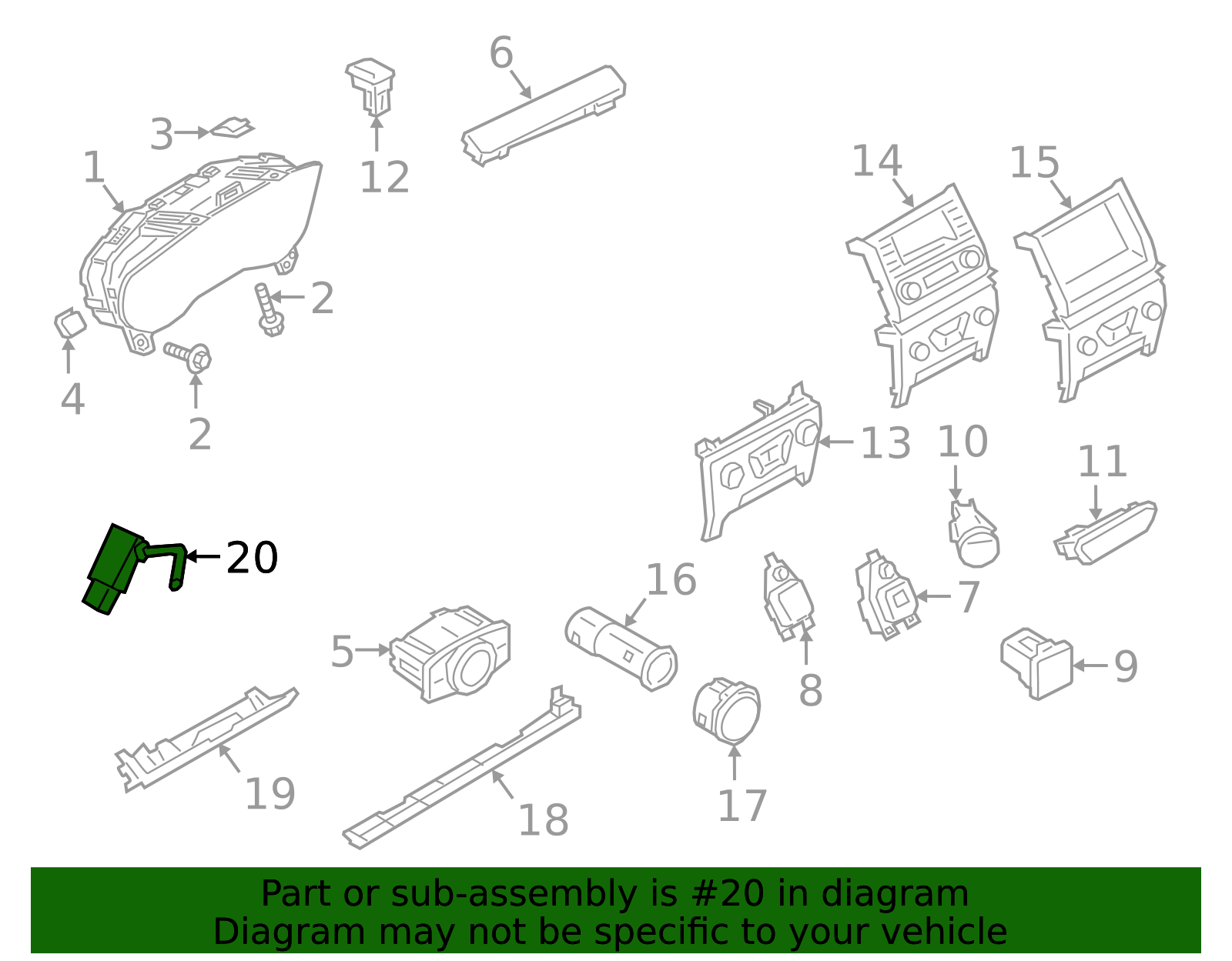 2019-2023 Ford Ranger Compartment Lamp EB3Z-14A318-E | OEM Parts Online