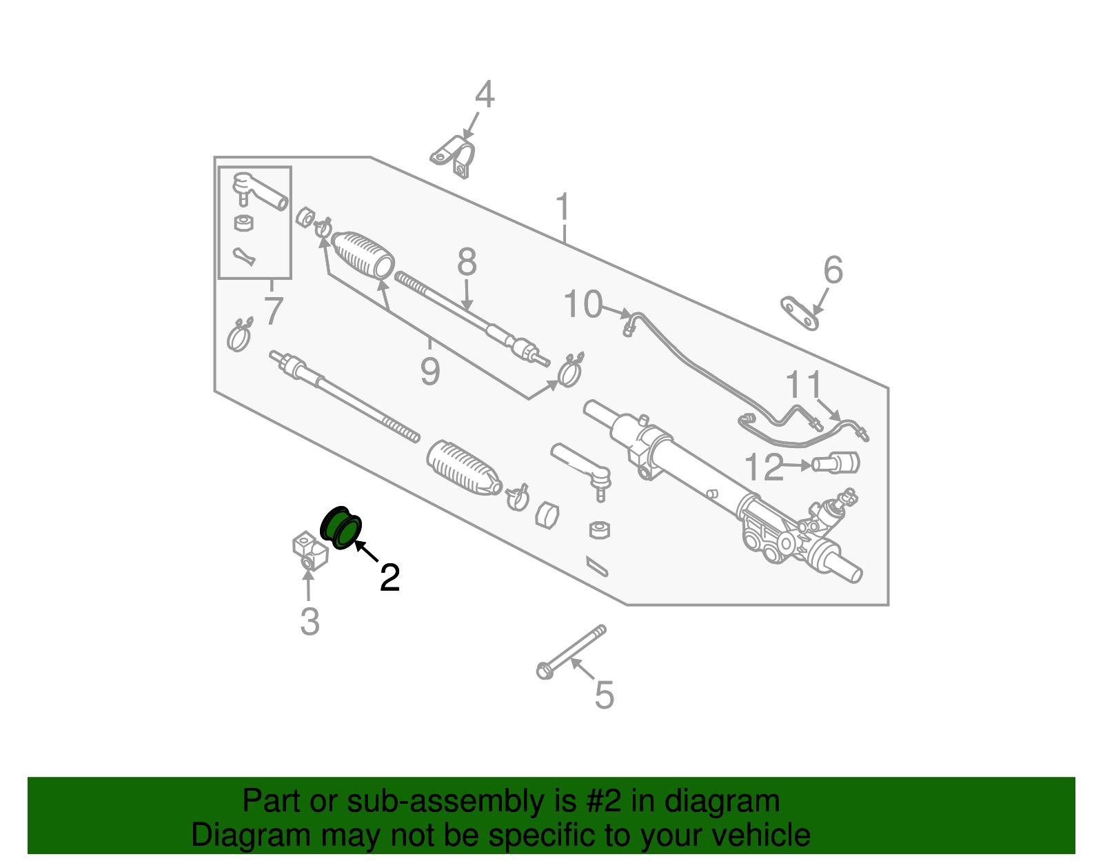 2020-2021 Nissan Frontier Gear Assembly Mount Cushion 54445-EB70B ...