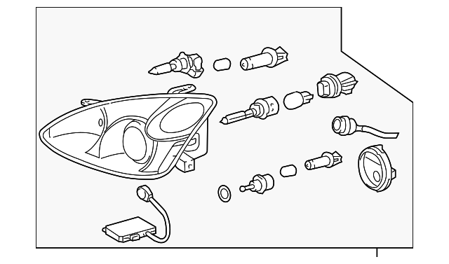 81110-0E020 - Lexus Headlamp Assembly 2004-2006 Lexus RX330 ...