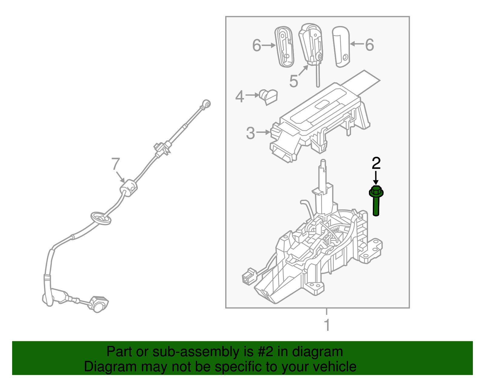 N606678-S306 - Shifter Assembly Bolt 2010-2014 Ford F-150 | Greenwood ...