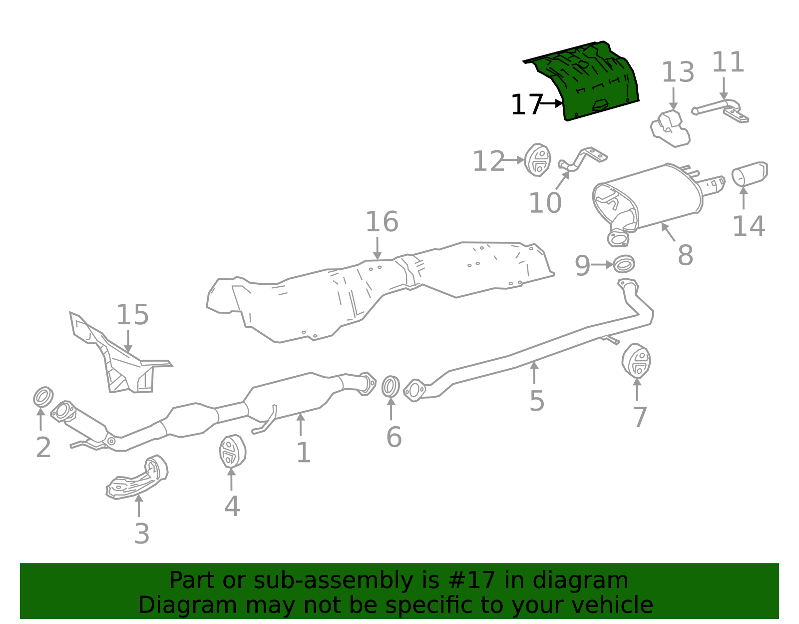 2020-2025 Toyota Camry Heat Shield 58041-06030 | Toyota San Diego Parts