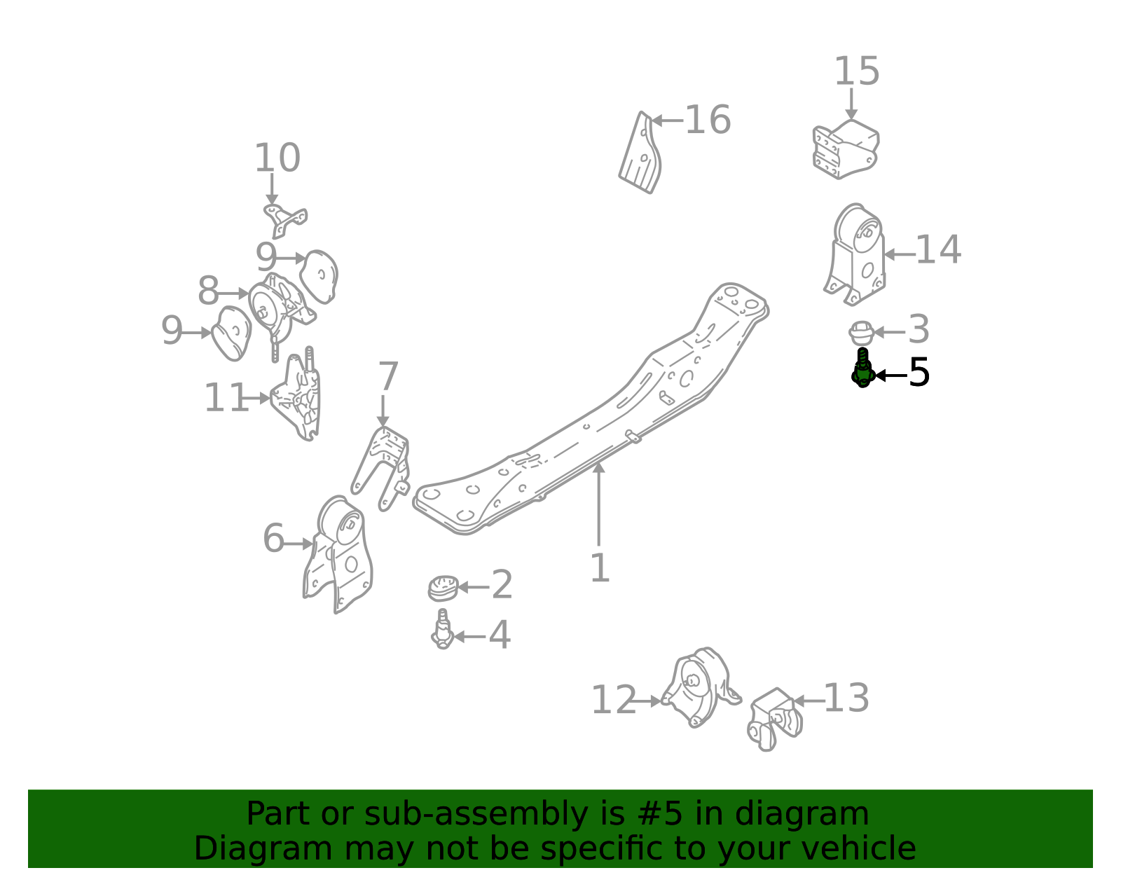 2000-2003 Nissan Maxima Engine Cross-Member Bolt 11298-2Y000 | Scott ...