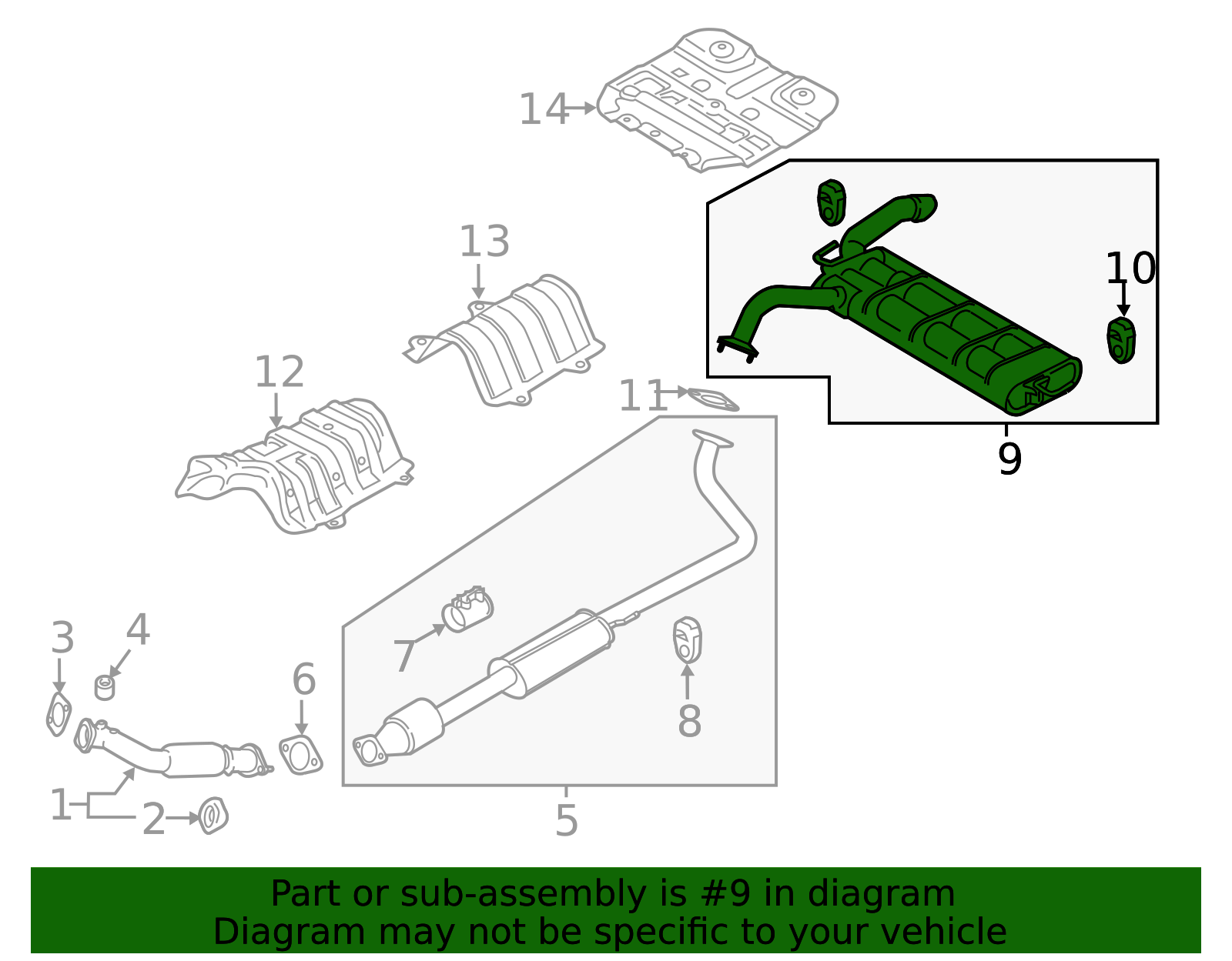 2018-2021 Hyundai Kona Rear Muffler 28710-J9250 | OEM Parts Online