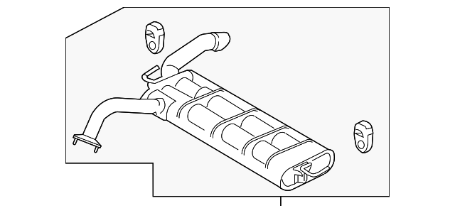 2018-2021 Hyundai Kona Rear Muffler 28710-J9250 | OEM Parts Online