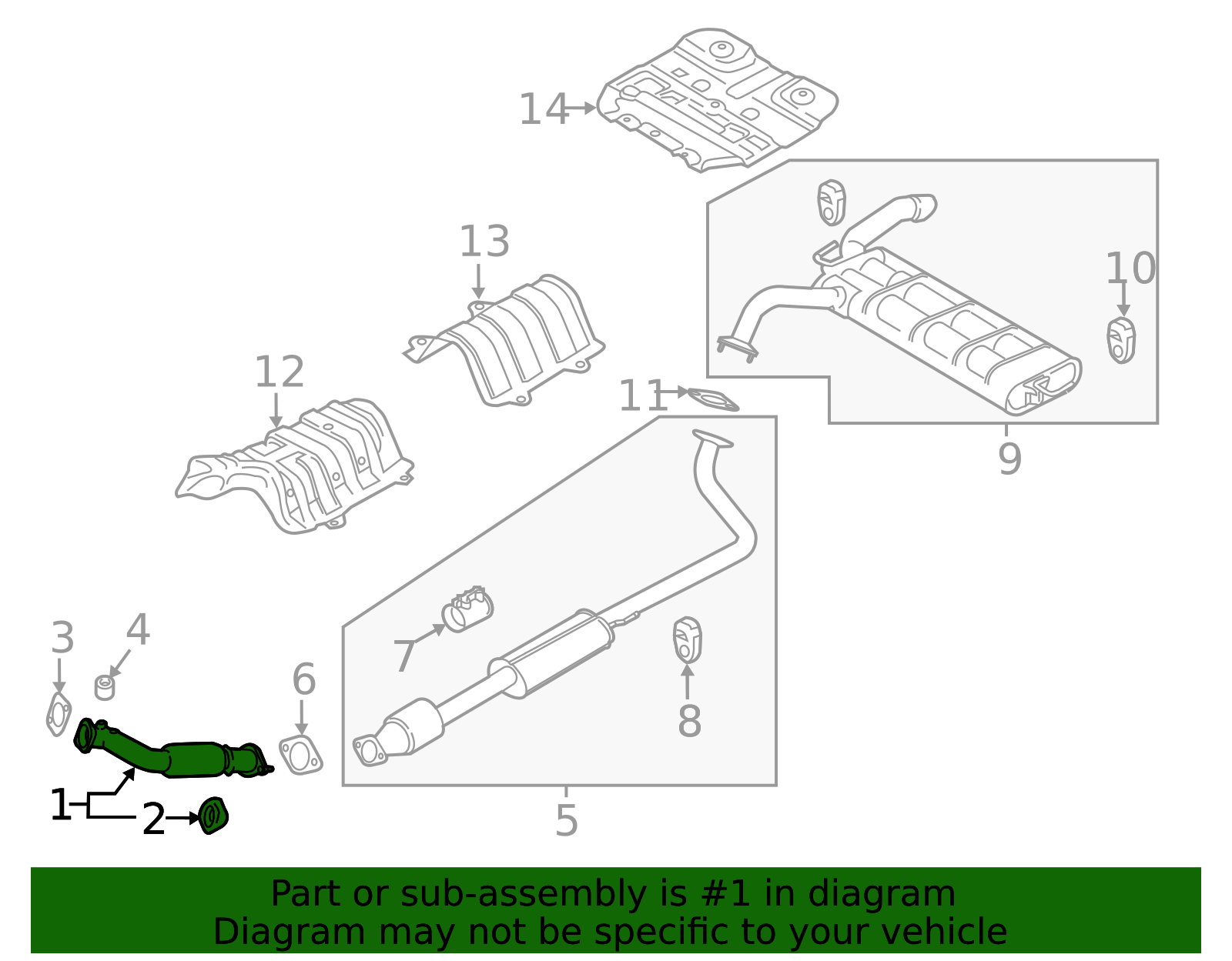 2021-2023 Hyundai Kona Exhaust Pipe 28610-J9NA0 | OEM Parts Online