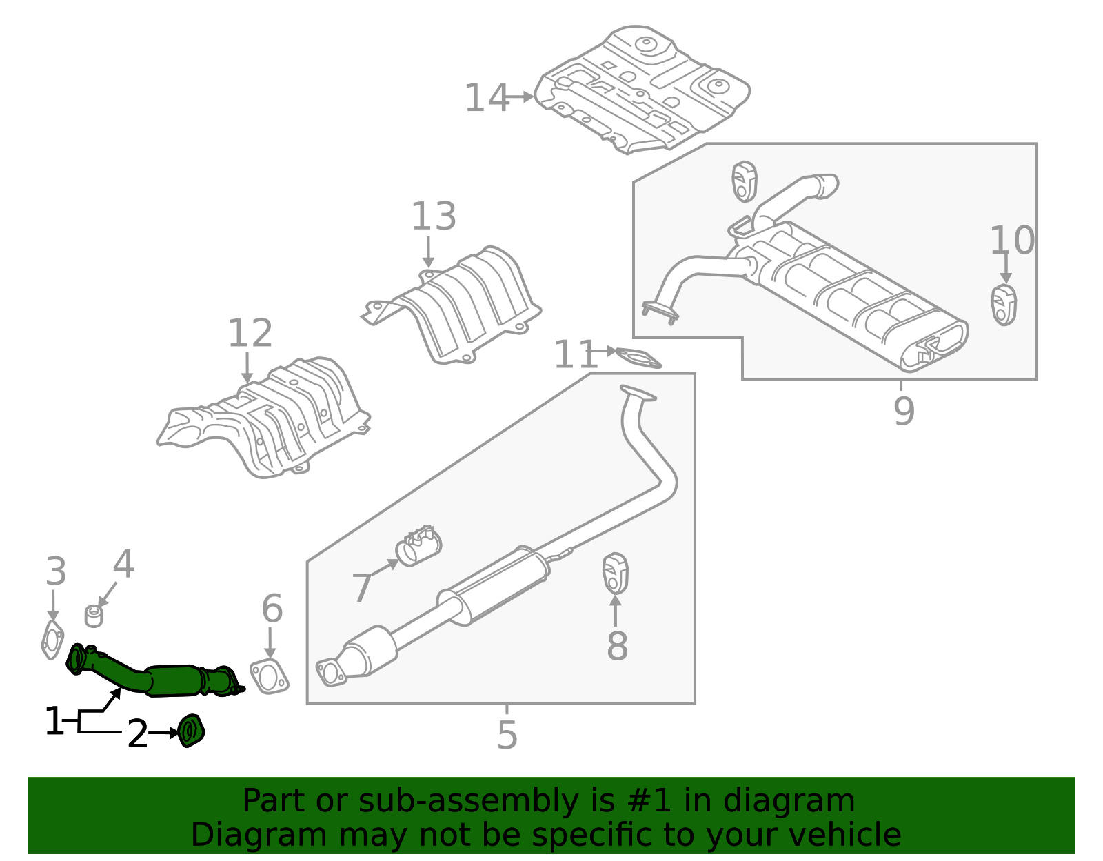 2021-2023 Hyundai Kona Exhaust Pipe 28610-J9NA0 | OEM Parts Online