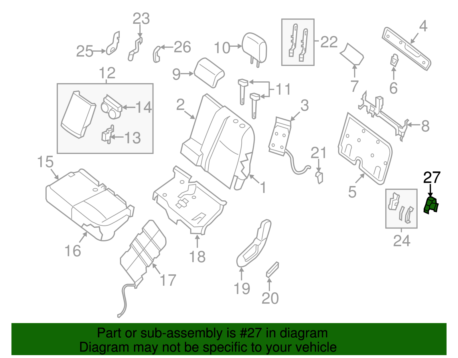 2013-2016 Nissan Pathfinder Retractor Cover 88811-3JA0A | Bill Kay ...