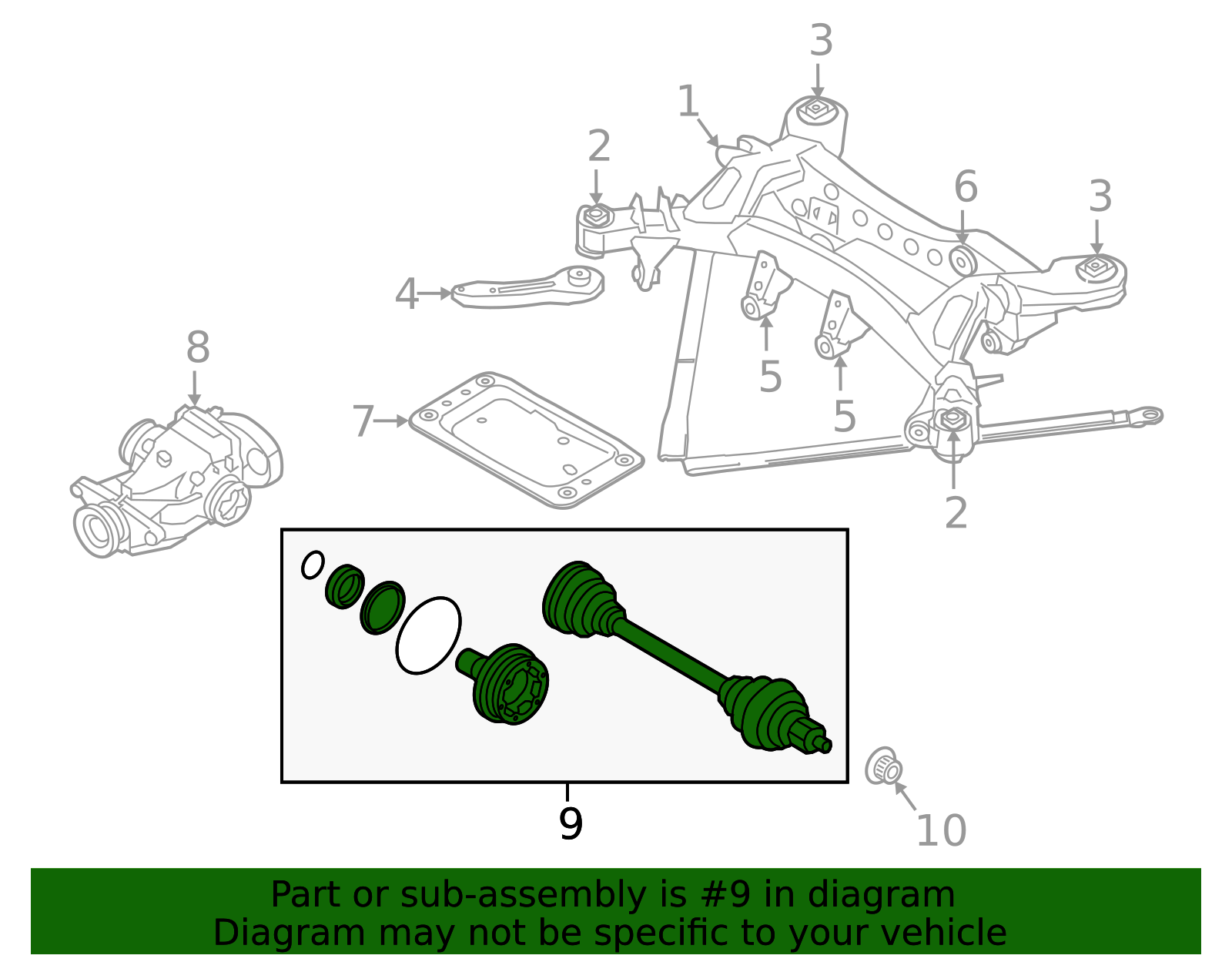 33-20-8-603-109 - Axle Assembly 2013-2021 BMW | BMW Auto Parts Warehouse