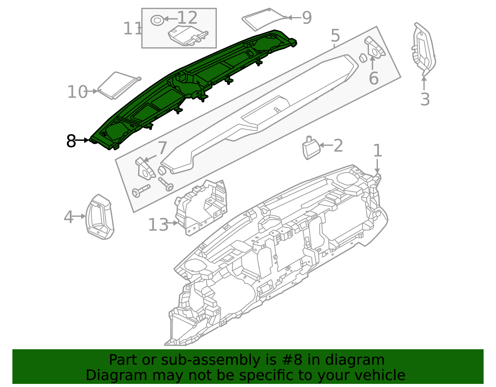 2021-2025 Ford Bronco Defroster Grille M2DZ-78044E82-AB | Awesome Parts ...