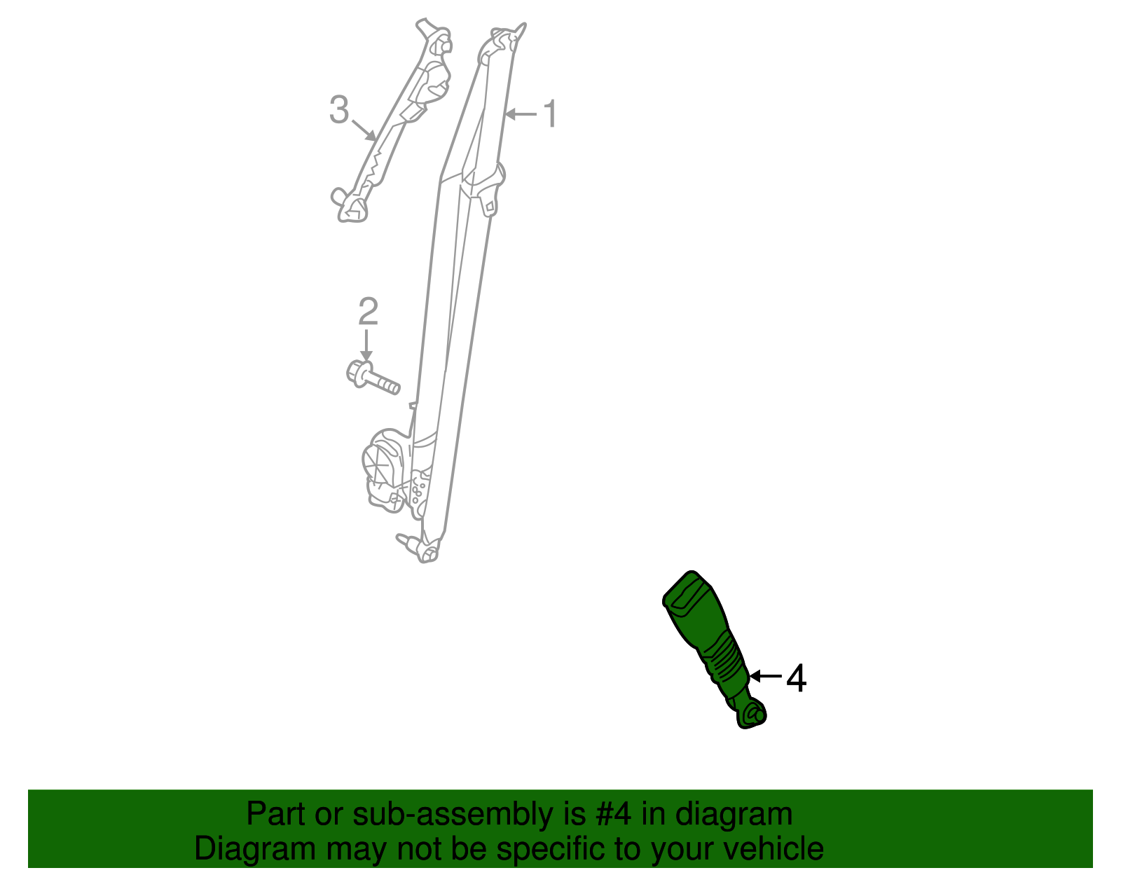 2009 Kia Borrego | Buckle End | 88840-2J500H9 | Kia Auto Parts