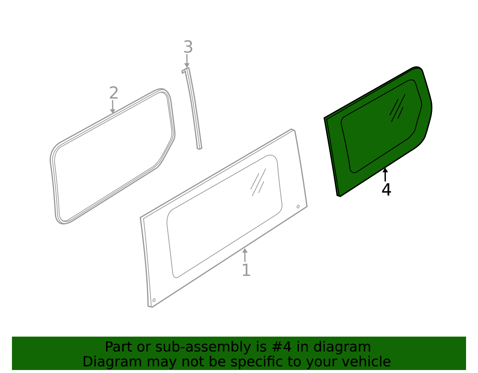 JT1Z-6129711-D - 2019-2023 Ford Transit Connect - Rear Glass | Dealer ...