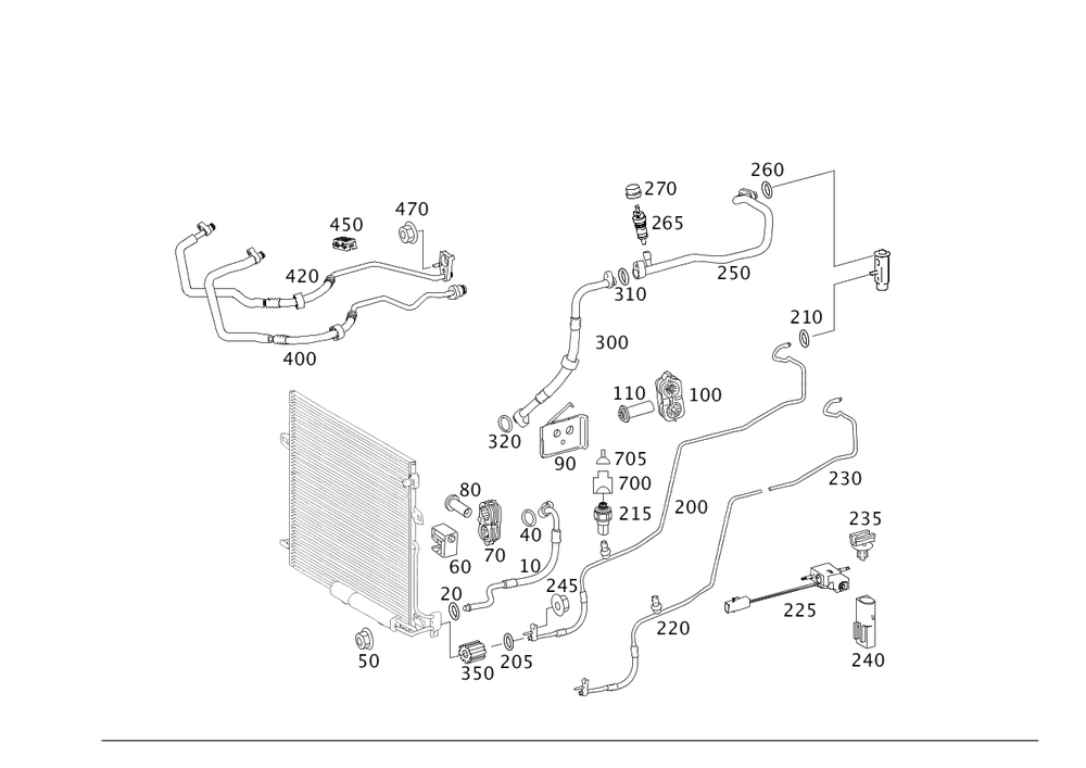 164-830-18-15 - Piping 2003-2005 Mercedes-Benz ML350 | Mercedes-Benz ...