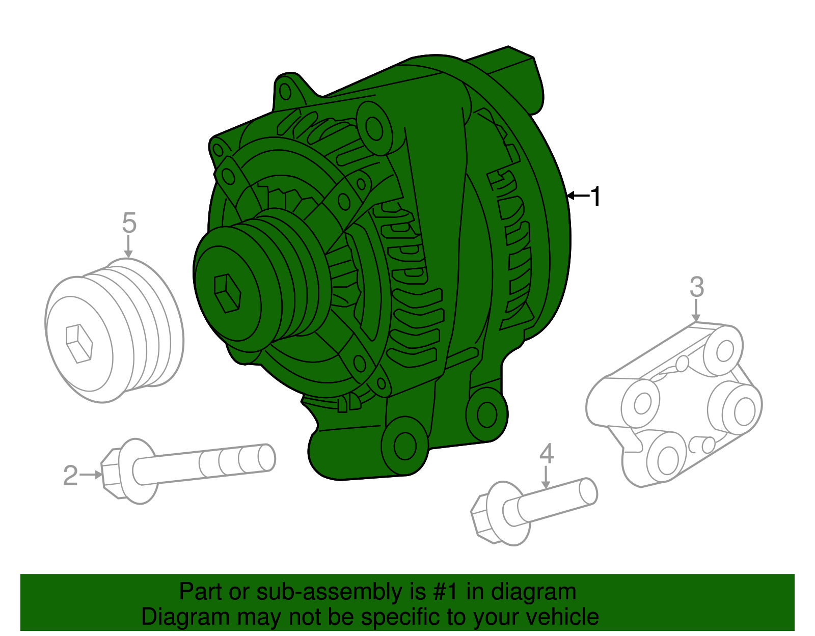 2013-2025 Land Rover Alternator LR072764 | OEM Parts Online