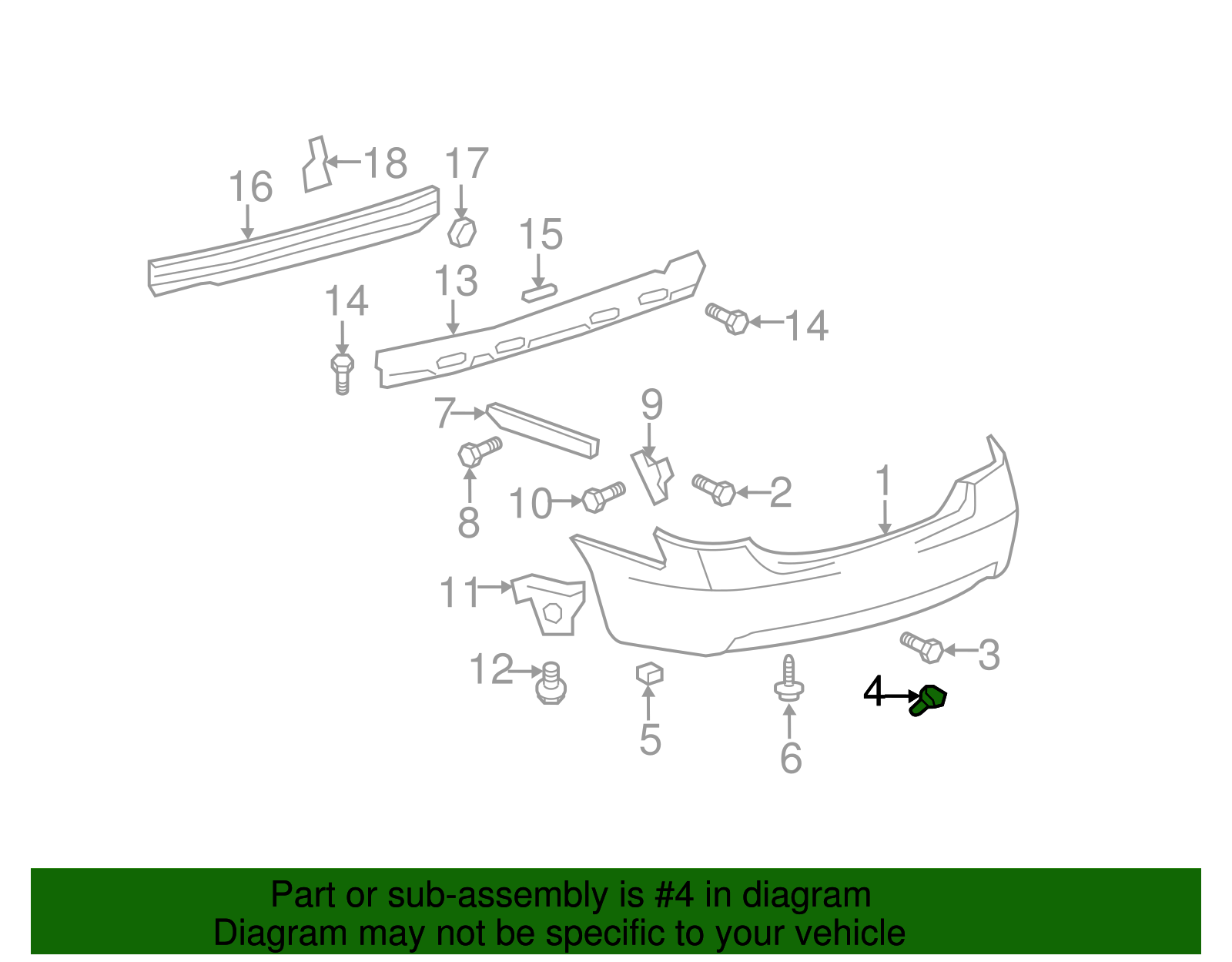 52164-06906 - Bumper Cover Hole Cover - 2007-2011 Toyota Camry | Nucar ...