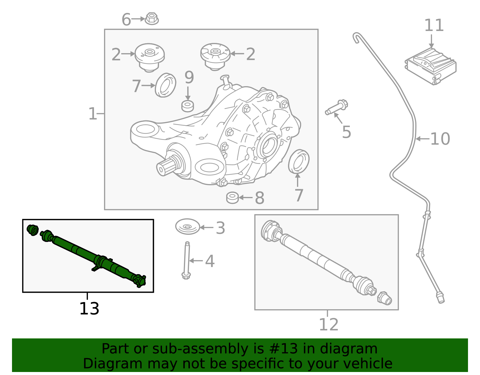Genuine Drive Shaft Assembly for 2019-2022 Land Rover Range Rover Sport ...