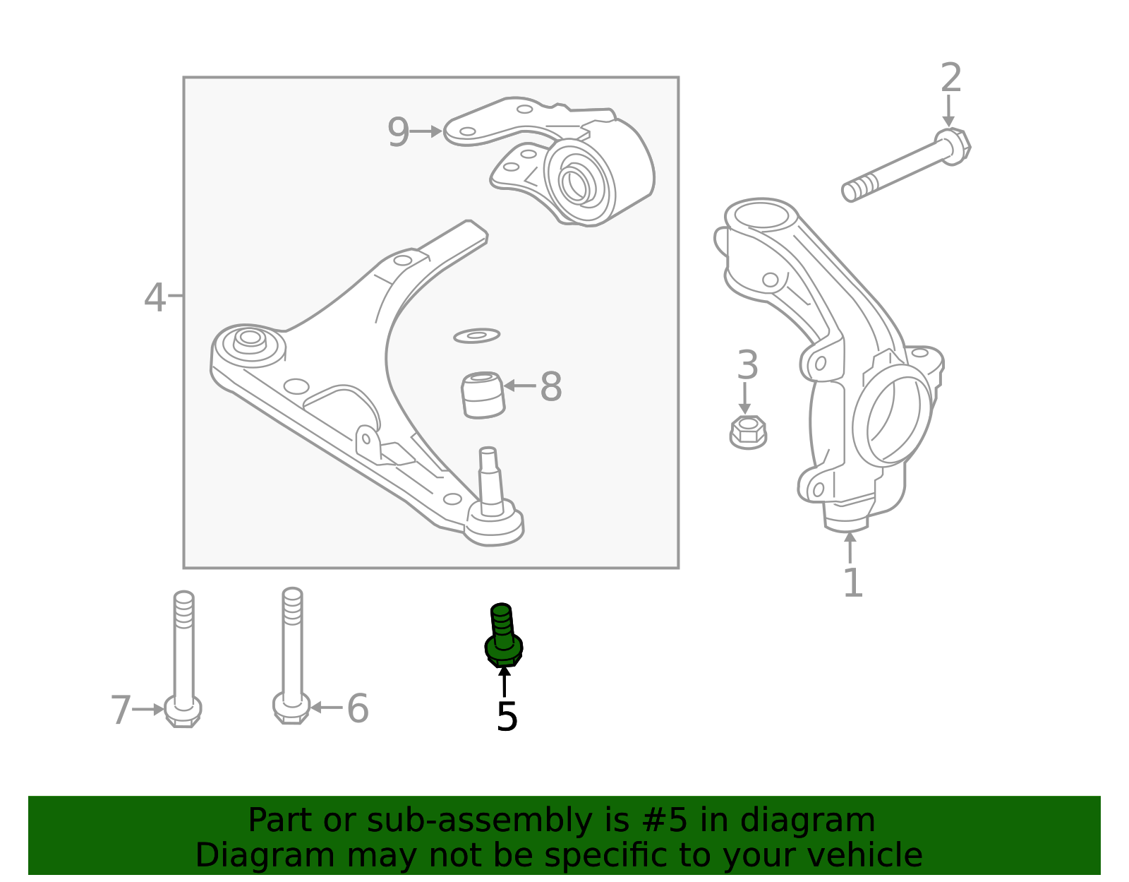 90186-TZ5-A00 - High-Quality Lower Control Arm Bolt for AutoNation Parts