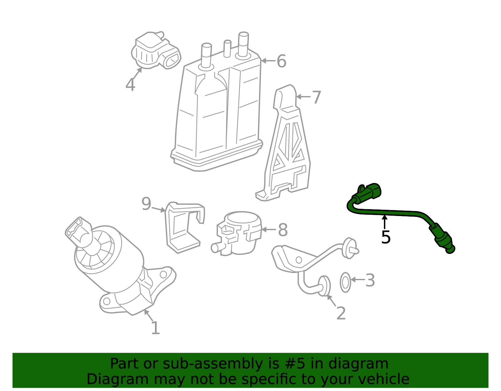 2020-2025 GM Heated Oxygen Sensor 12679885 | TascaParts.com