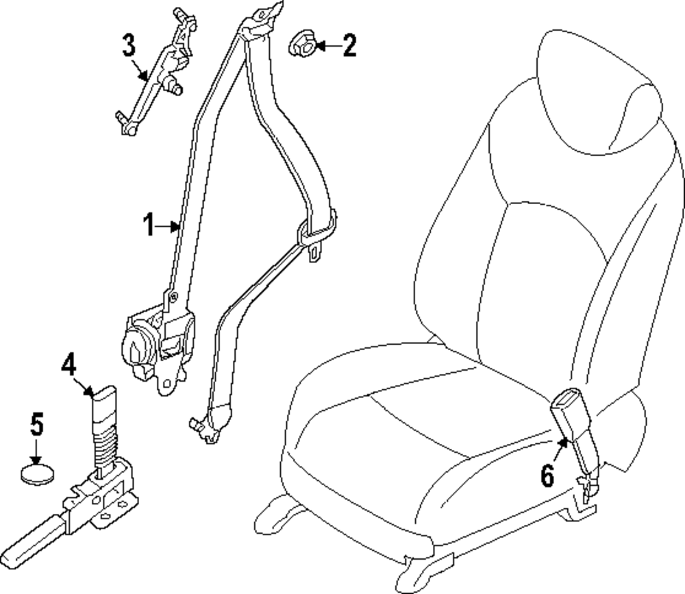 2022-2024 Nissan Pathfinder Adjuster 87824-6TA0A | Bill Kay Nissan Parts