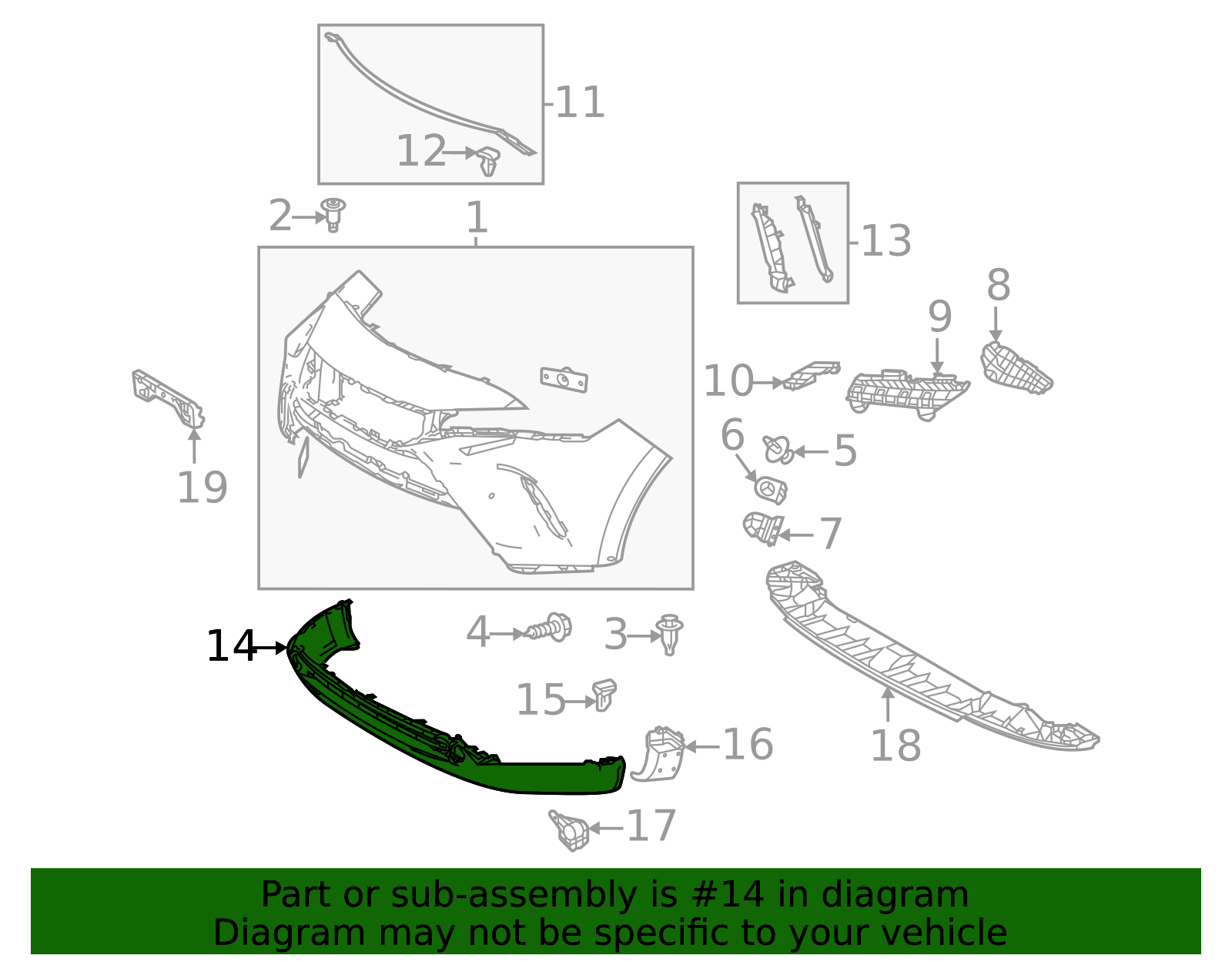 2021-2024 Toyota Venza Bumper Guard 52411-48070 | Toyota Parts Center