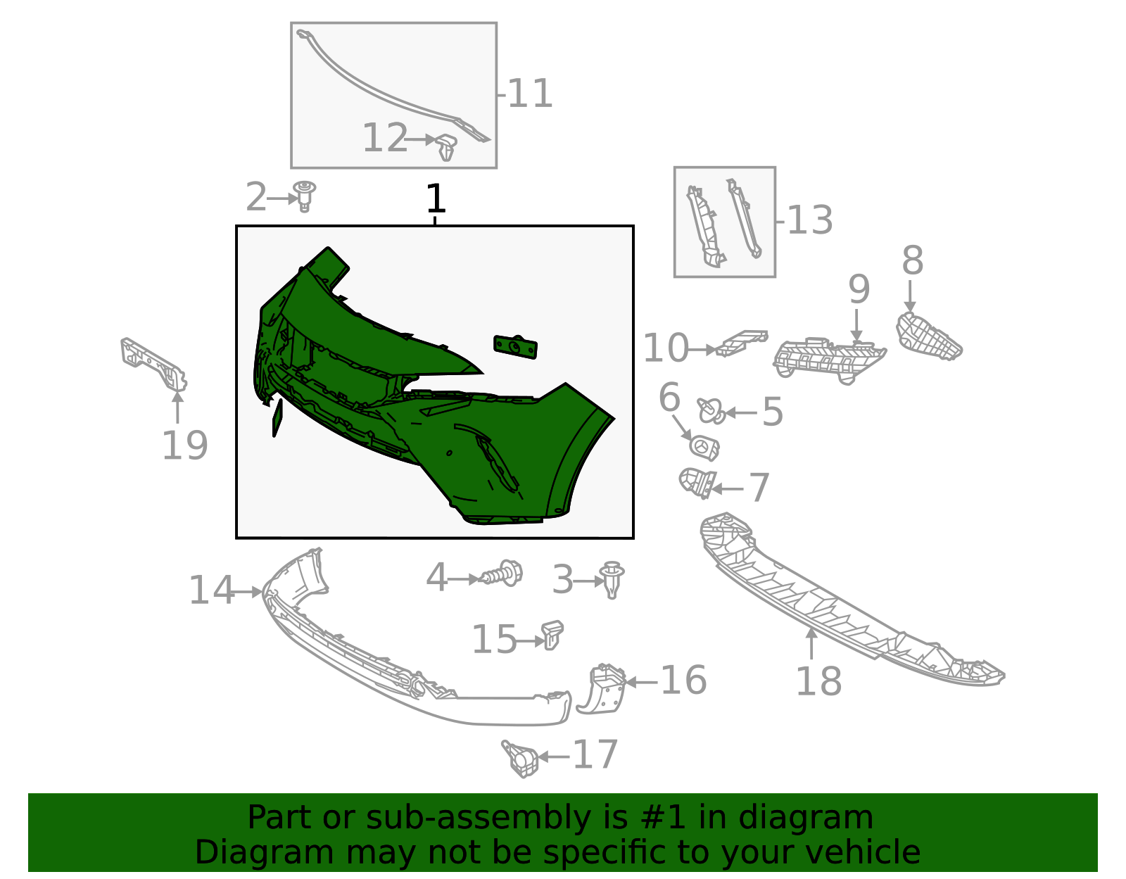OEM 2021-2024 Toyota Venza Bumper Cover Part # 52119-4D975 | Modern ...