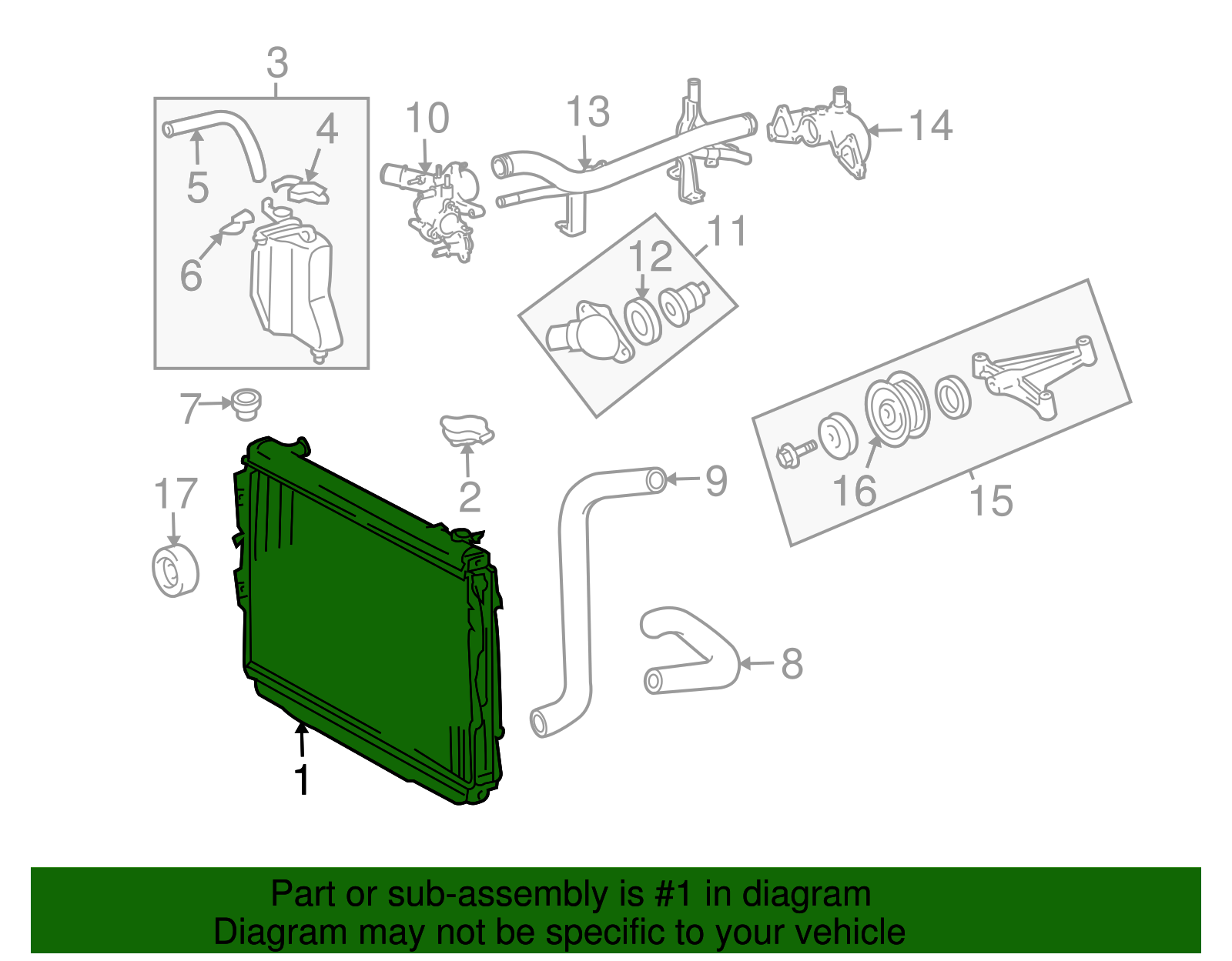 2005-2006 Toyota Tundra 2005-2006 Toyota Tundra - Radiator 16400-0P020 ...
