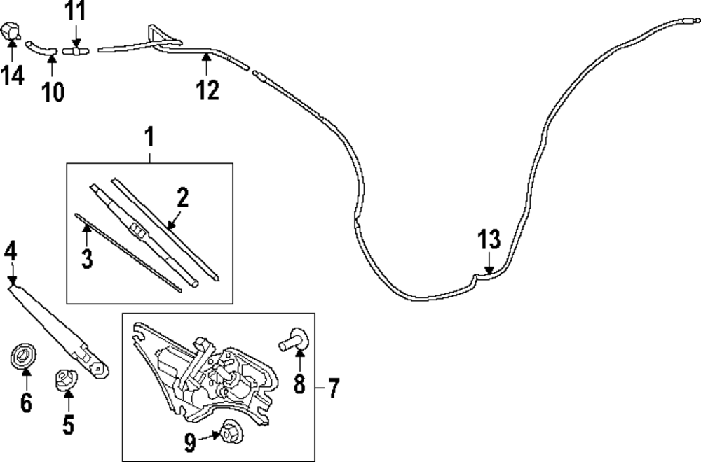 2022-2024 Hyundai Tucson Wiper Arm 98820-R5000 | OEM Parts Online