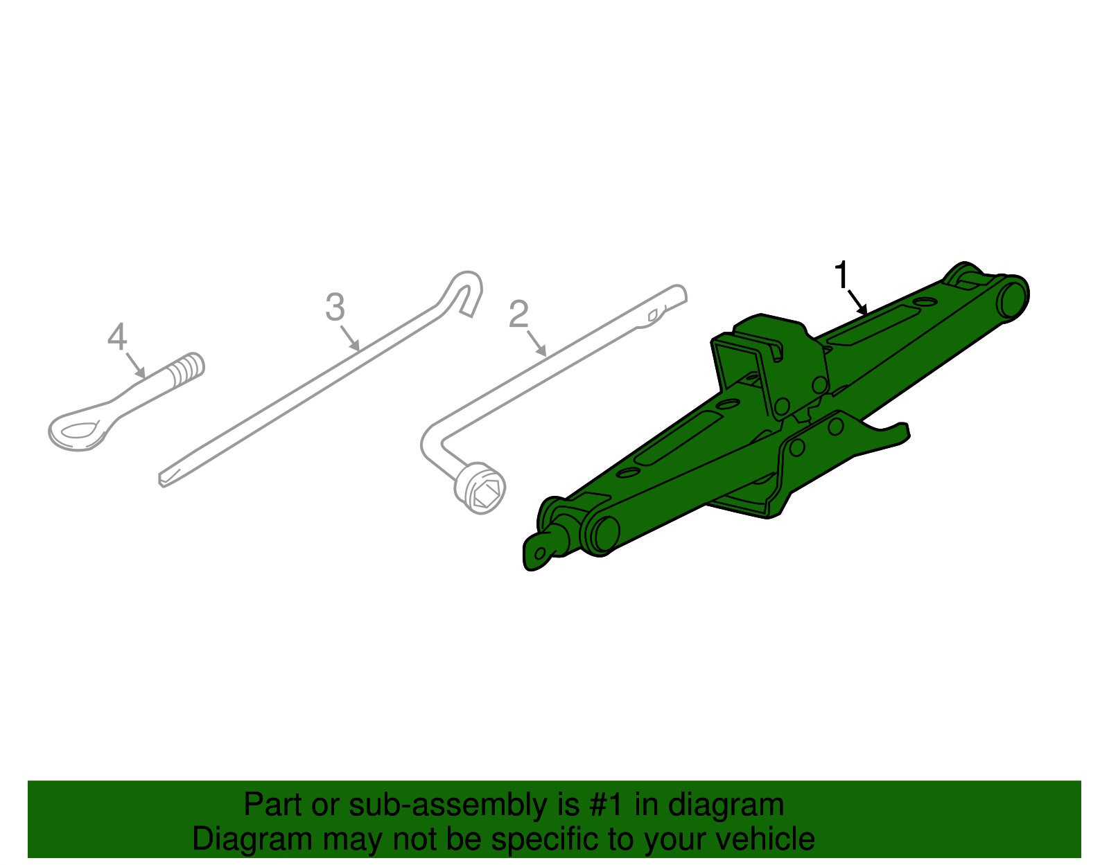 2015-2025 Nissan Murano Floor Jack 99550-5AA0A | Team Nissan Inc.