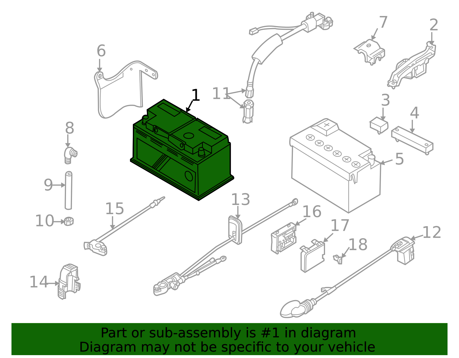 61-21-8-381-749 - High-Quality Battery for 1999-2015 BMW | AutoNation Parts