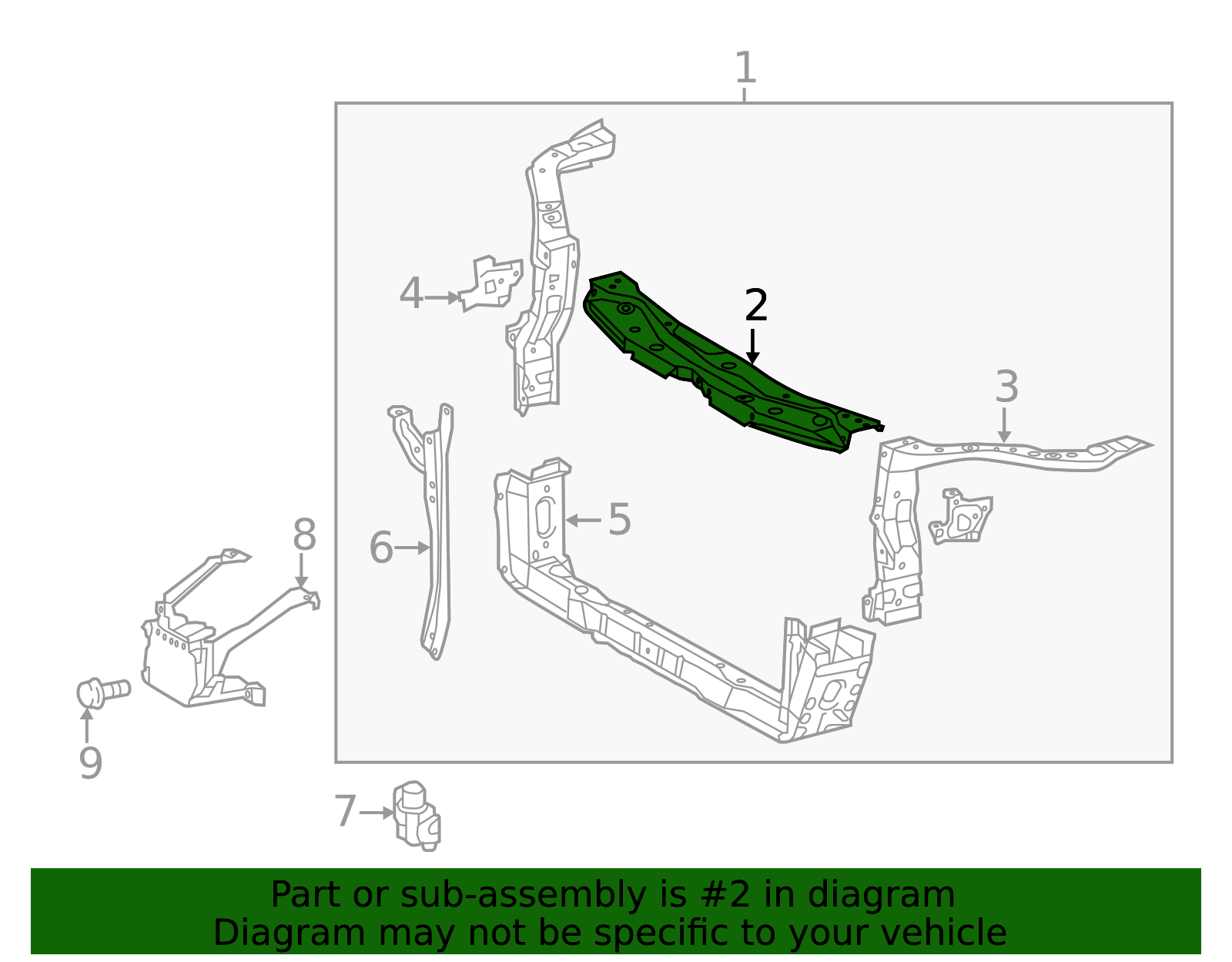 53216-06130 - High-Quality Radiator Support Tie Bar for 2012-2018 ...