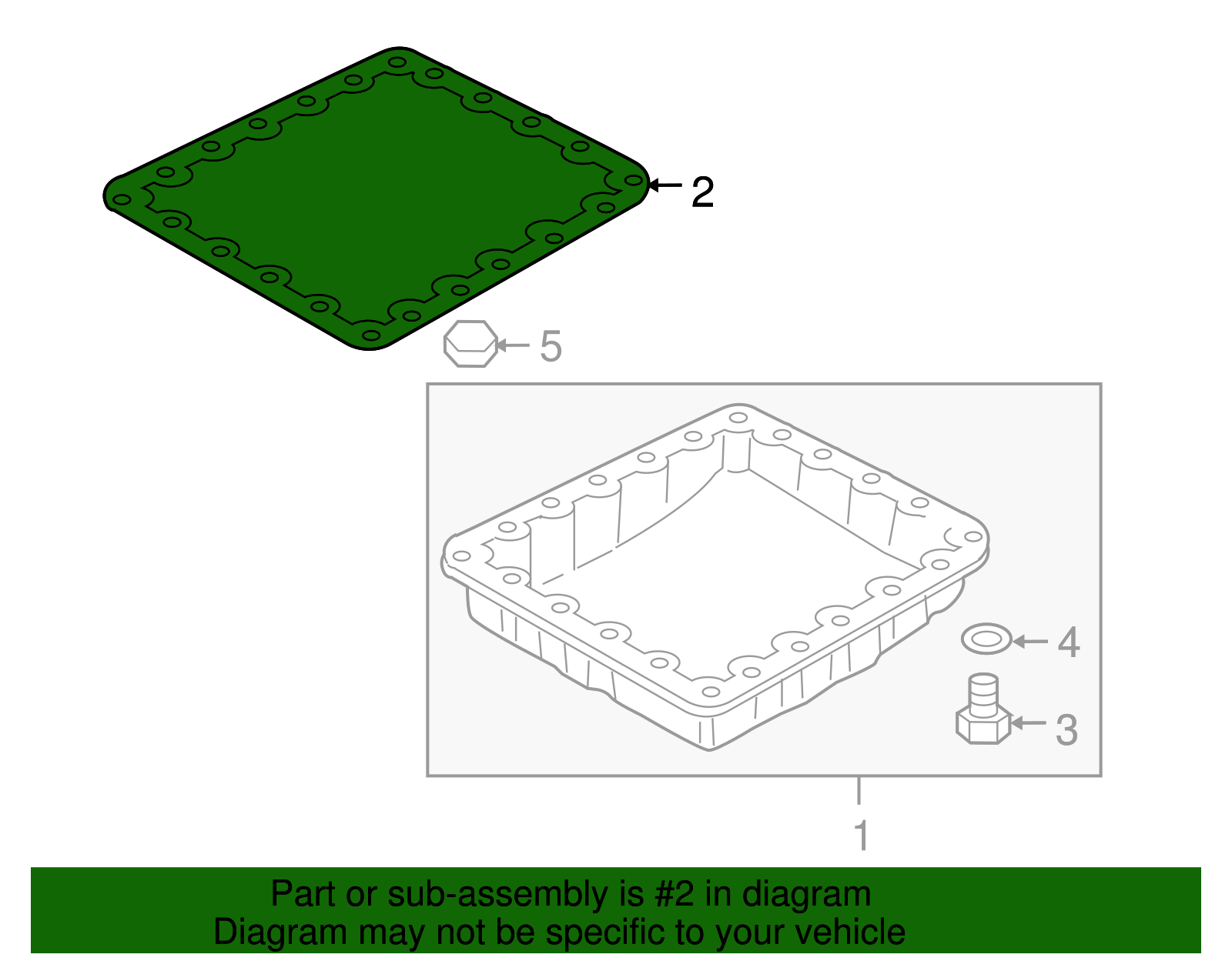 2009-2024 Nissan Pan Gasket 31397-1XJ0A | OEM Parts Online