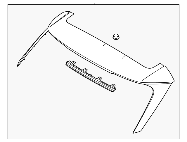 2025 Hyundai Tucson Spoiler 86591-N9GA0-CA | QuirkParts