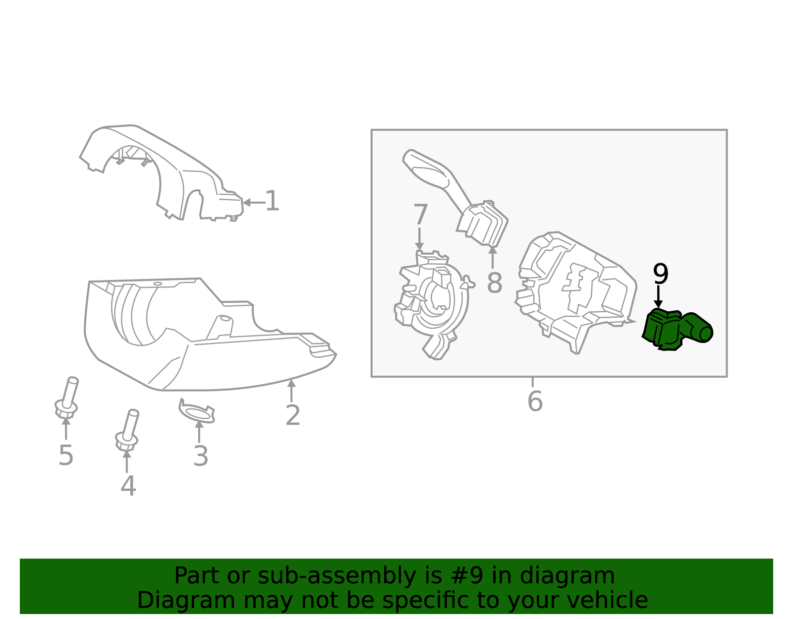 2013-2023 Ford Motorcraft™ Wiper Switch SW-6981 | QuirkParts