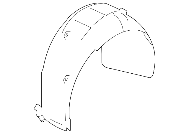 2010-2013 Porsche Panamera Wheelhouse Liner 970-504-133-04 | OEM Parts ...