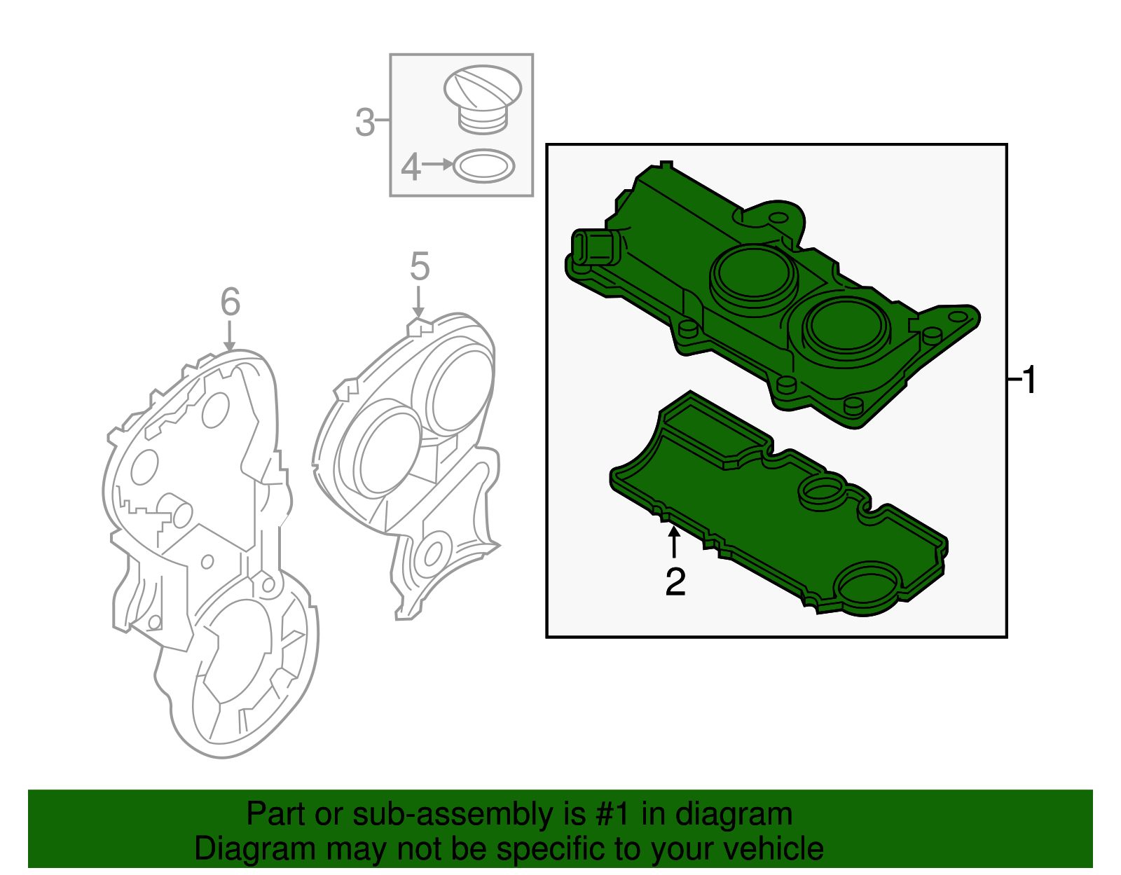2015-2025 Volvo Engine Valve Cover 32140004 | Genuine Volvo Replacement ...