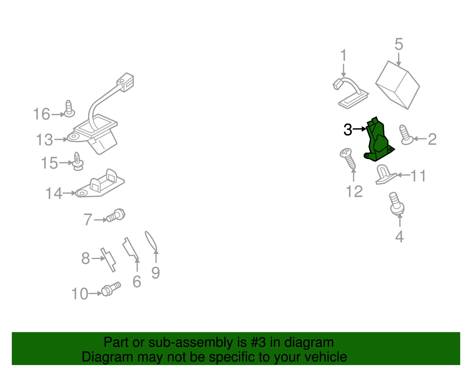 5808A129 - Trunk Lock Actuator Motor 2006-2024 Mitsubishi | Mitsubishi ...
