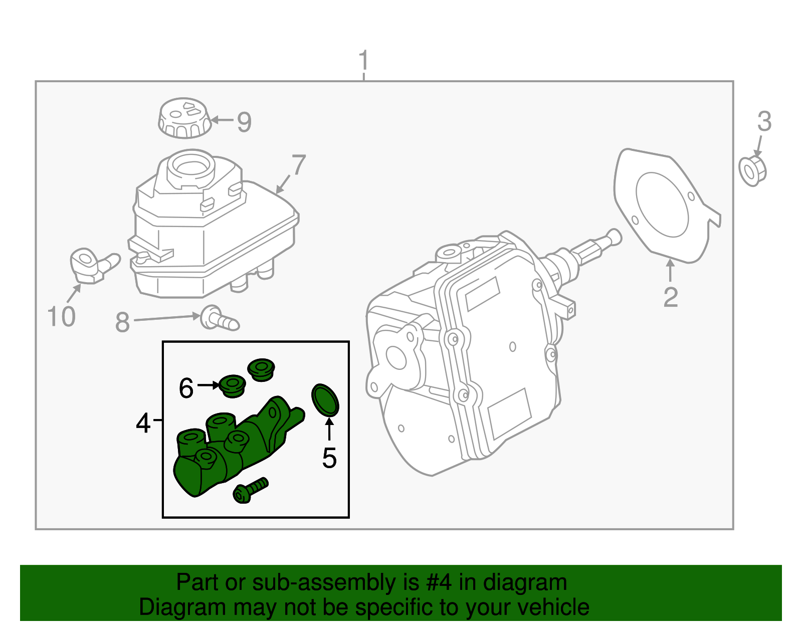 2016-2019 Volkswagen e-Golf Master Cylinder 5QE-611-015-AH | OEM Parts ...