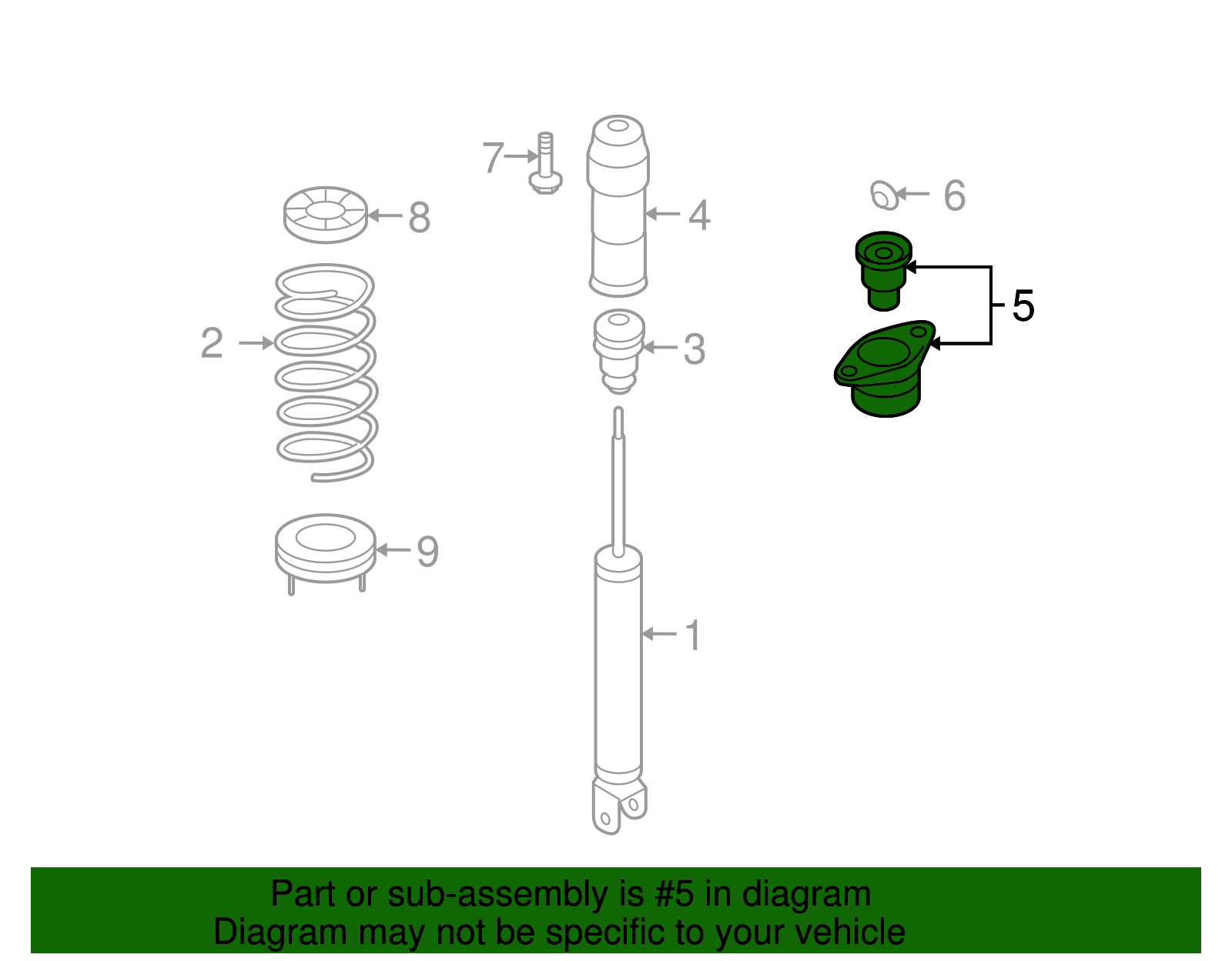55330-3K010 - Strut Mount 2007-2010 Kia Rondo | Kia.Parts Store