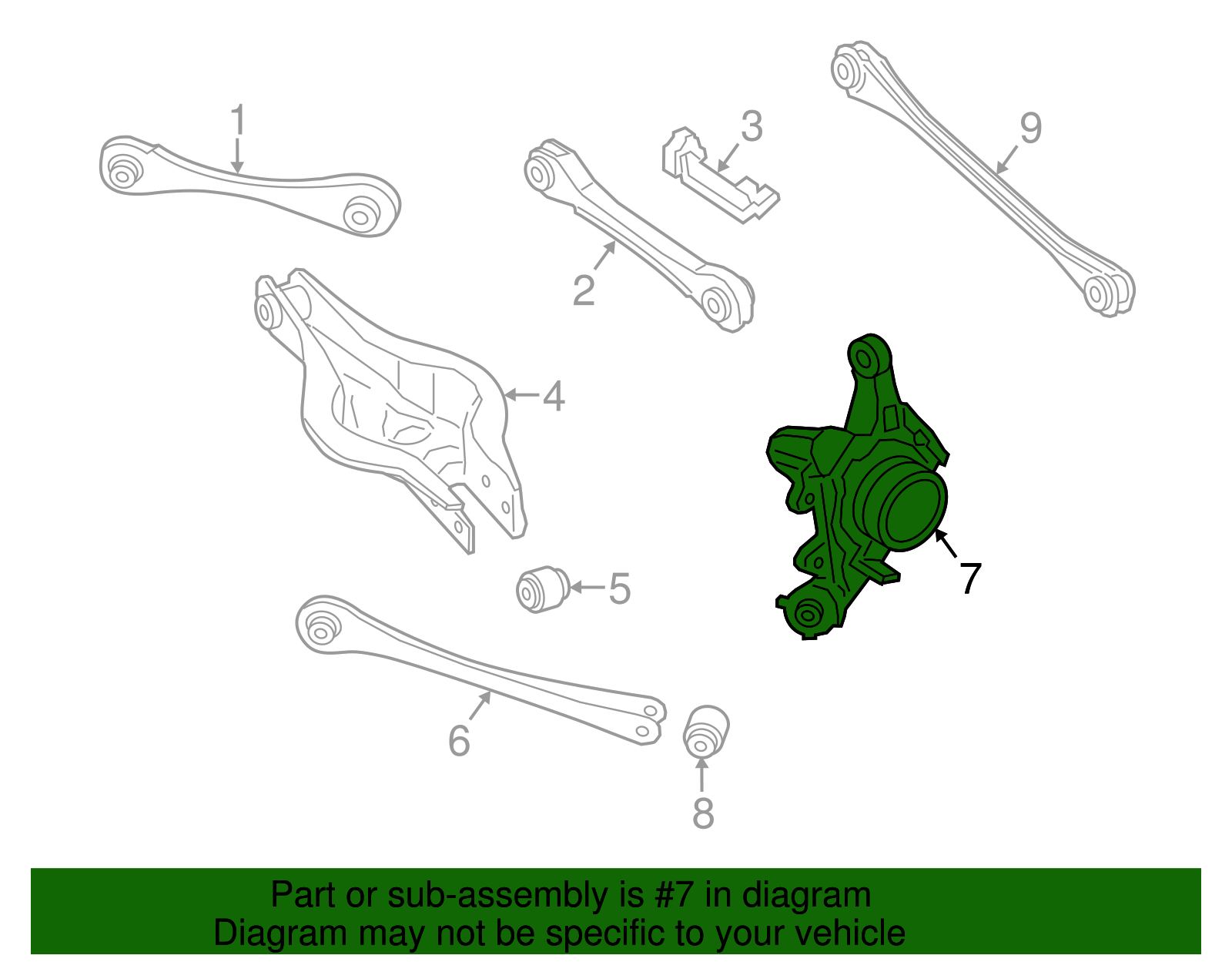 33326792516 - 2014-2023 BMW Steering Knuckle (33-32-6-792-516) | BMW of ...