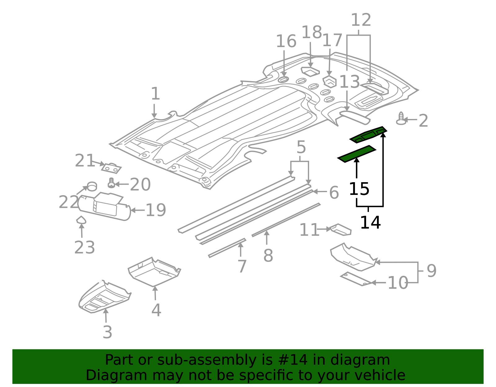 10380401 - Reading Lmp Assembly 2005-2008 GM | Londoff Discount Parts