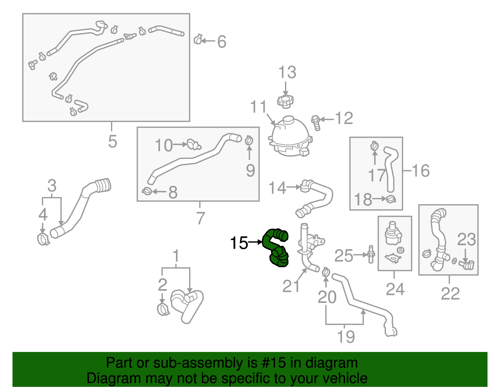 84818908 - 2018-2019 GM - Heater Outlet Hose | Partners Chevy